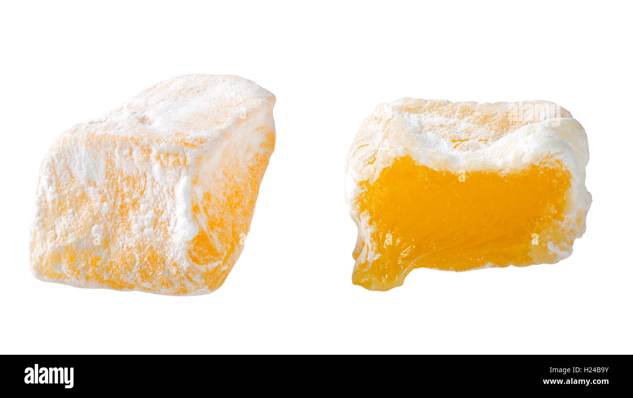 Turkish delight isolated on white background. Clipping path included ...