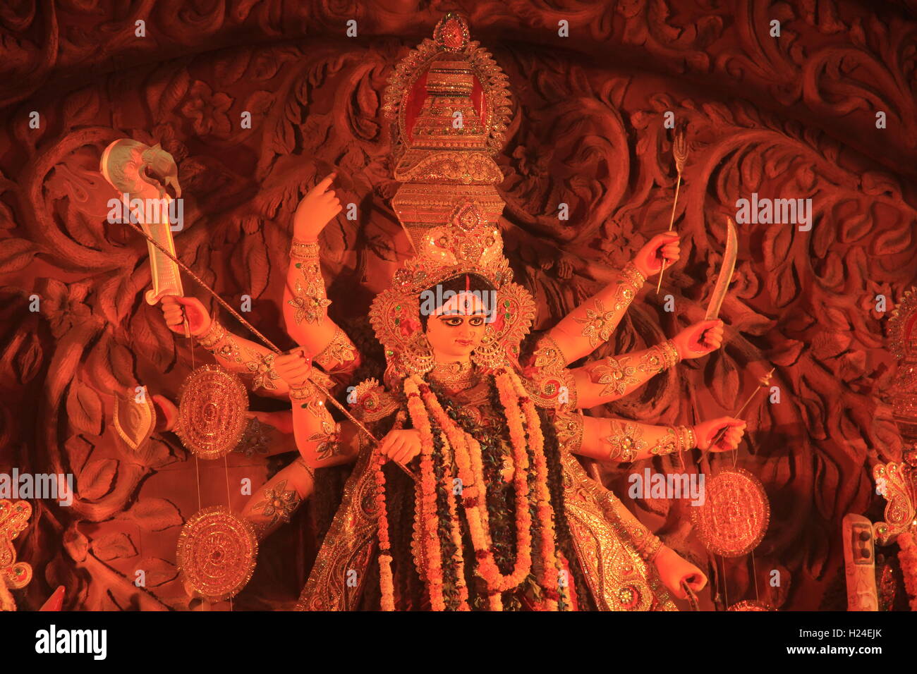 Durga puja of west bengal hi-res stock photography and images - Alamy