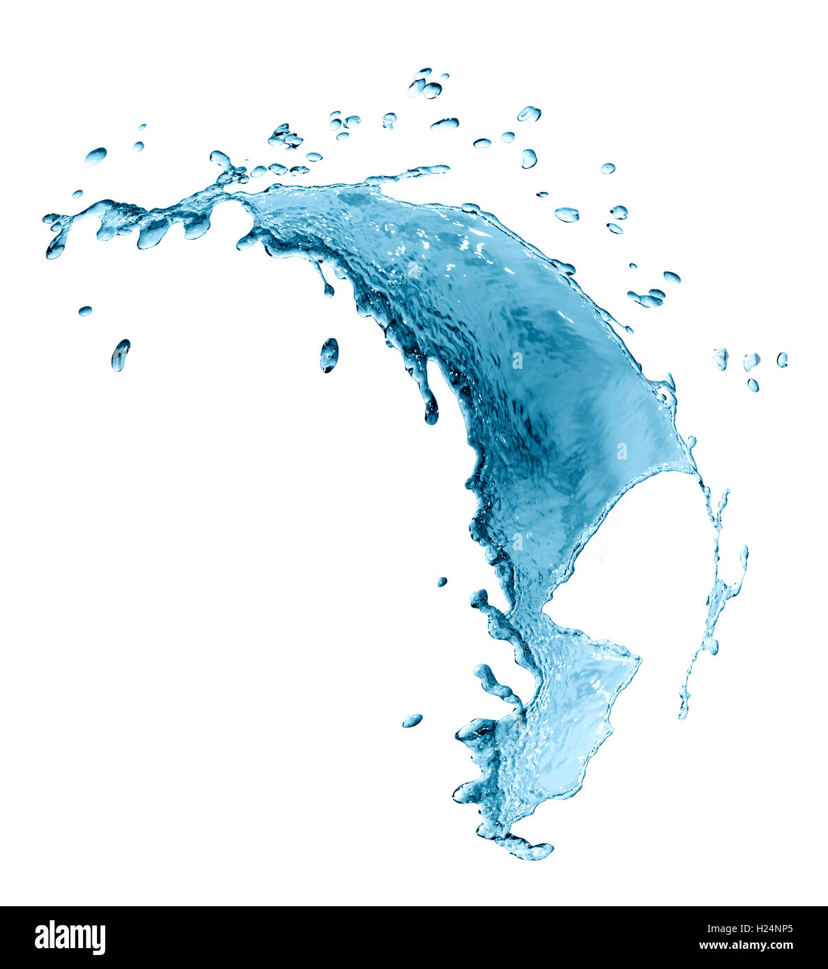 Nice abstract water splash with drops on white background Stock Photo ...