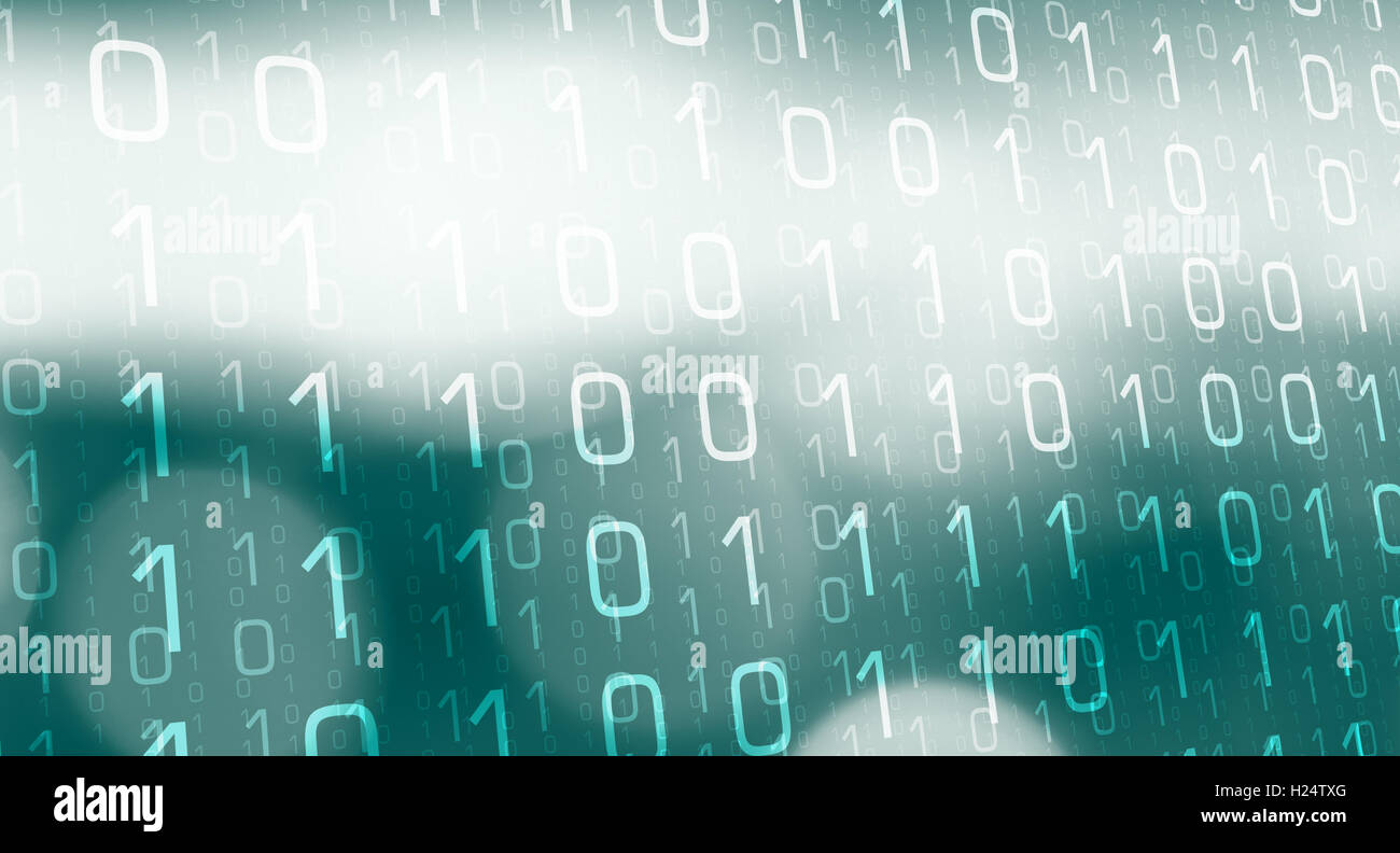 Numbers zero one binary communication Stock Photo - Alamy