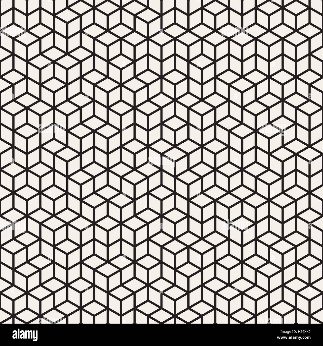 Vector Seamless Black and White Irregular Rhombus Grid Pattern Stock ...