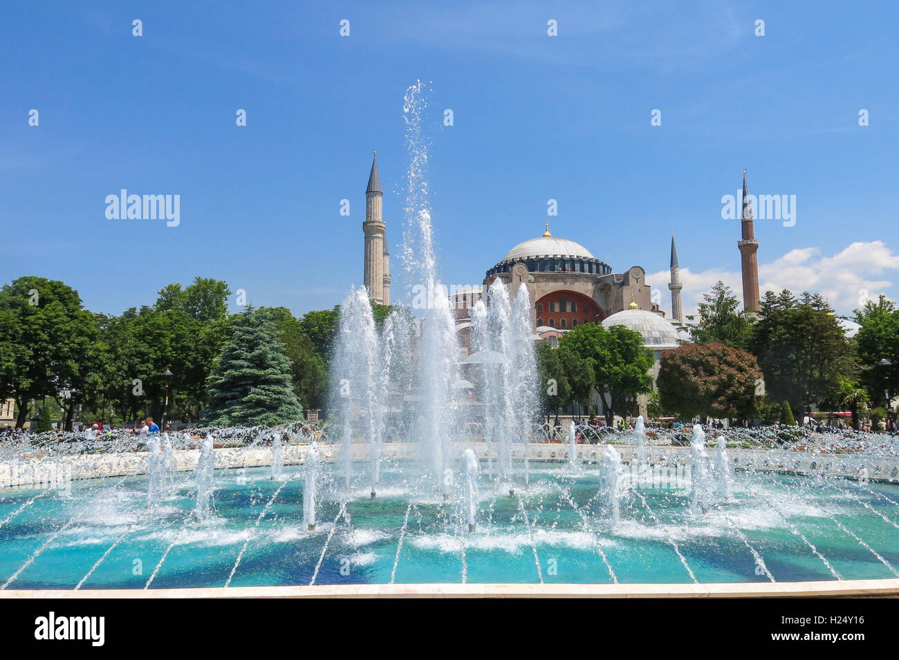 Istanbul, Sultanahmet square with views of the Hagia Sophia. More than ...