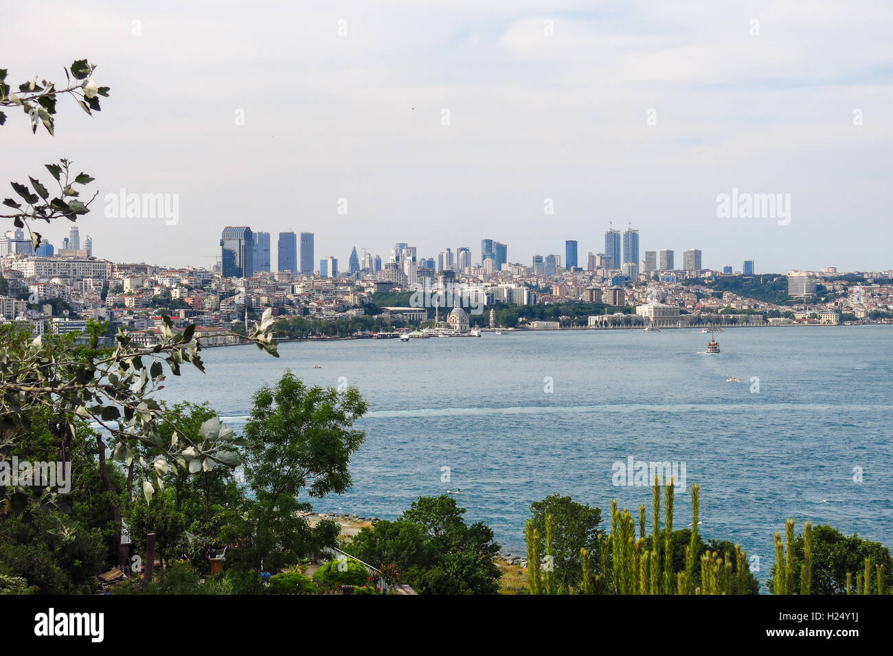 Skyscrapers and modern office buildings in Istanbul, Turkey Stock Photo ...