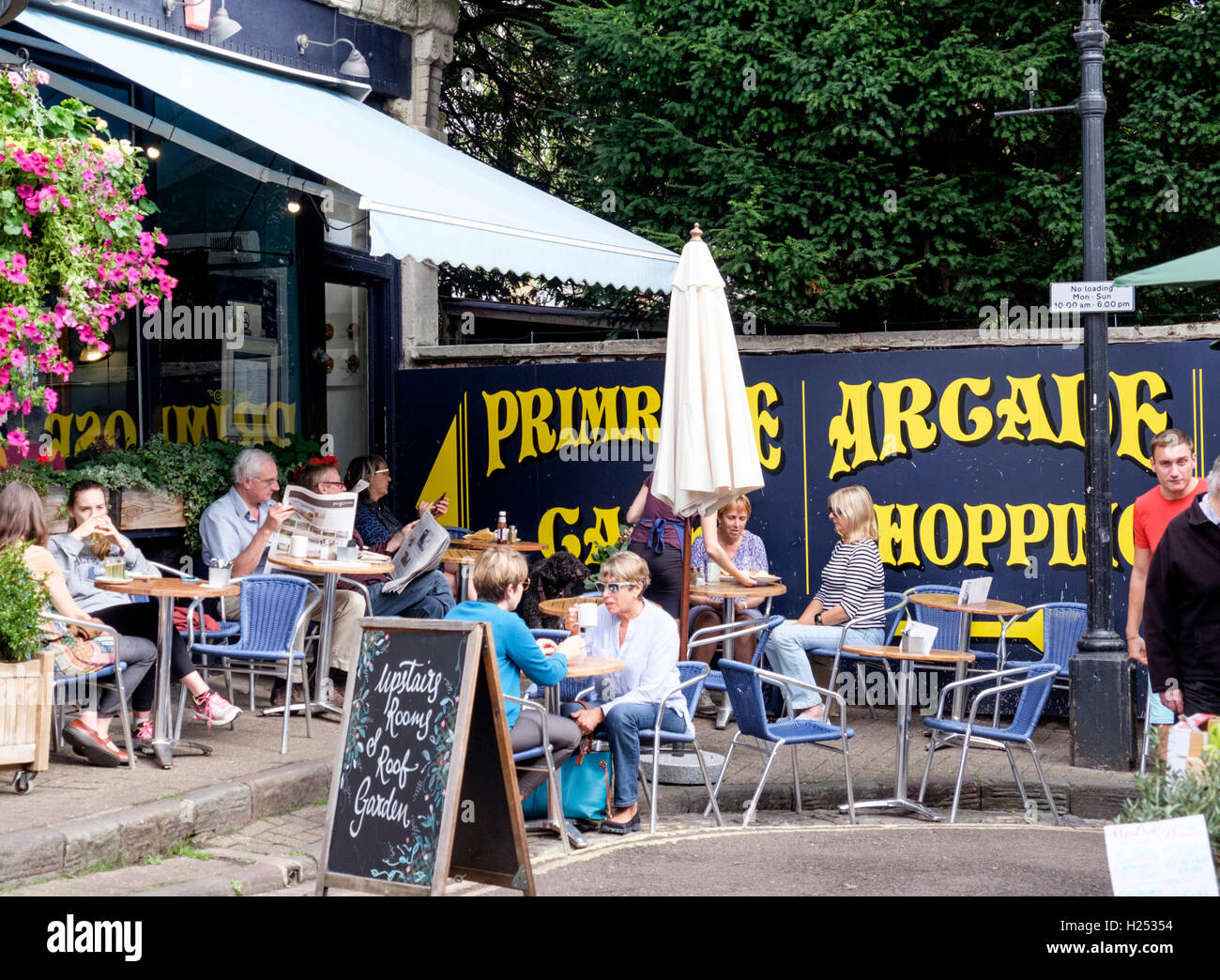 Around Clifton arcade and the Primrose Cafe Clifton Bristol UK Stock ...