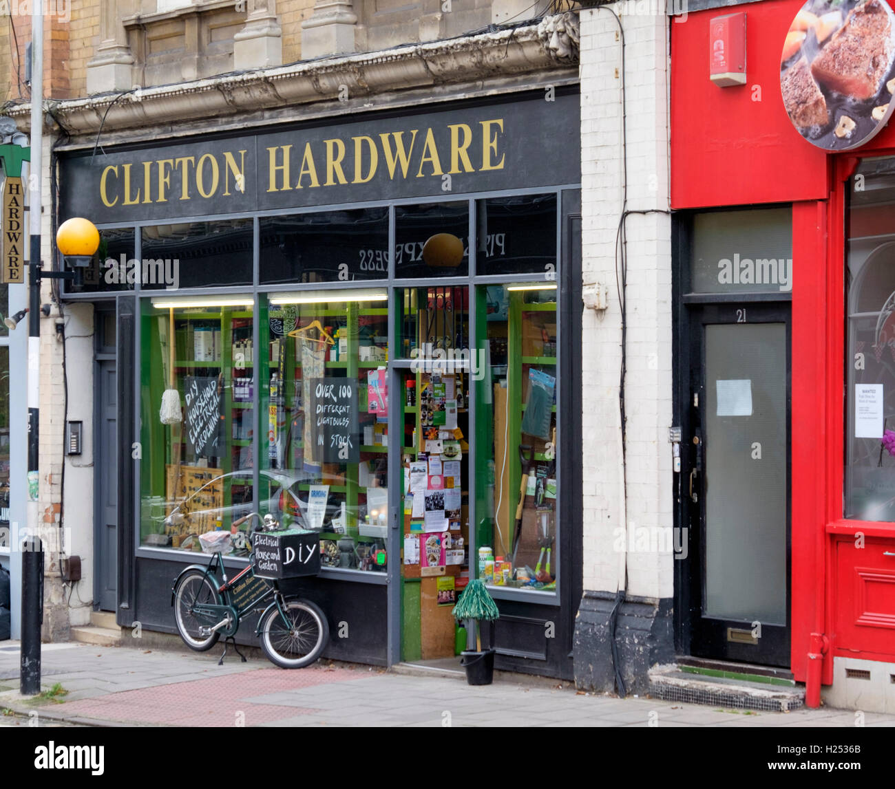 Around Bristol city and Harbour England UK Clifton Hardware Shop Stock ...