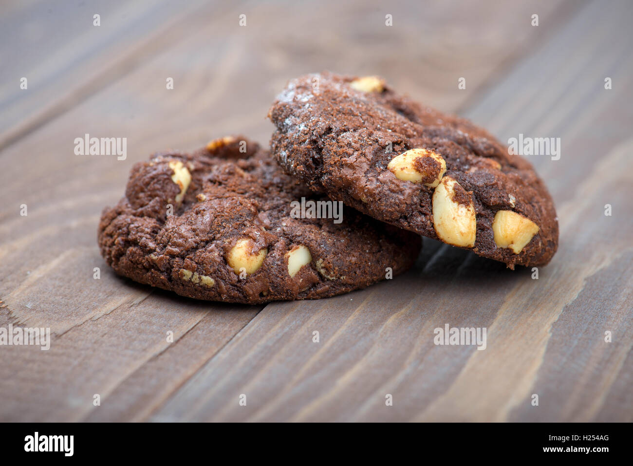 chocolate chip cookies with nuts Stock Photo - Alamy