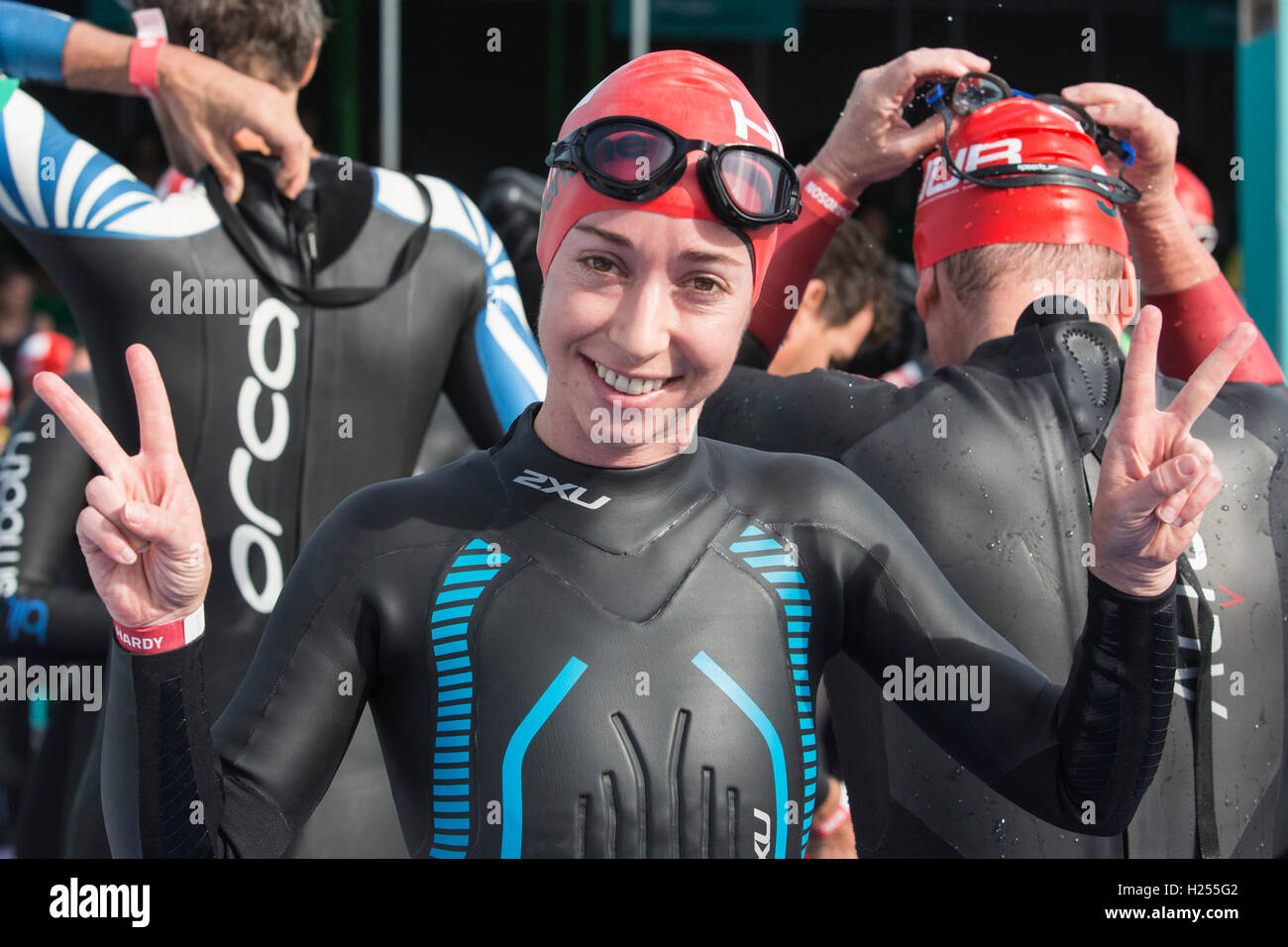 London, UK. 24th Sep, 2016. Thousands of swimmers, most of them in ...
