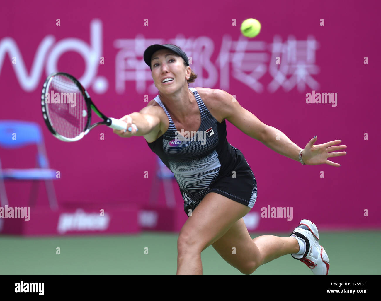 Guangzhou, China's Guangdong Province. 24th Sep, 2016. Jelena Jankovic ...
