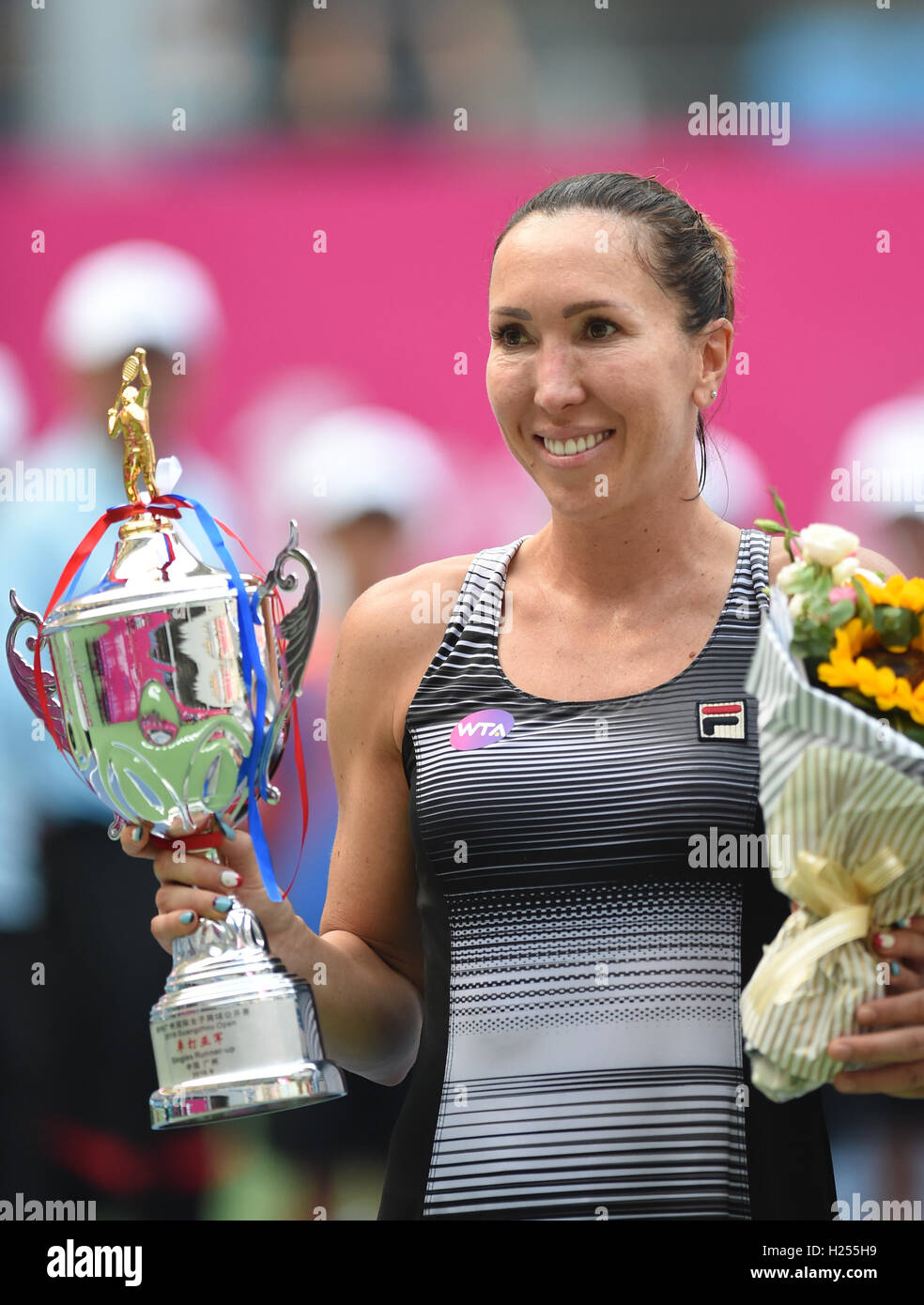 Guangzhou, China's Guangdong Province. 24th Sep, 2016. Jelena Jankovic ...