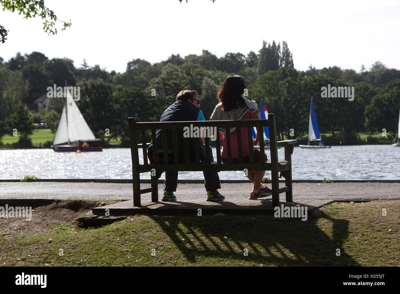 Wimbledon London, UK. 24th September 2016. Sailing dinghies on ...