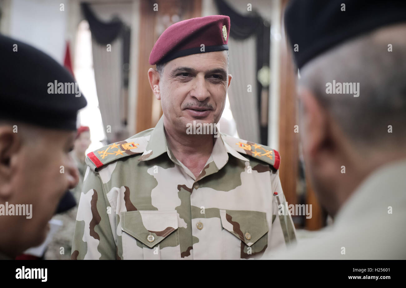 Baghdad, Iraq. 22nd Sep, 2016. Othman al-Ghanimi, Chief of General ...