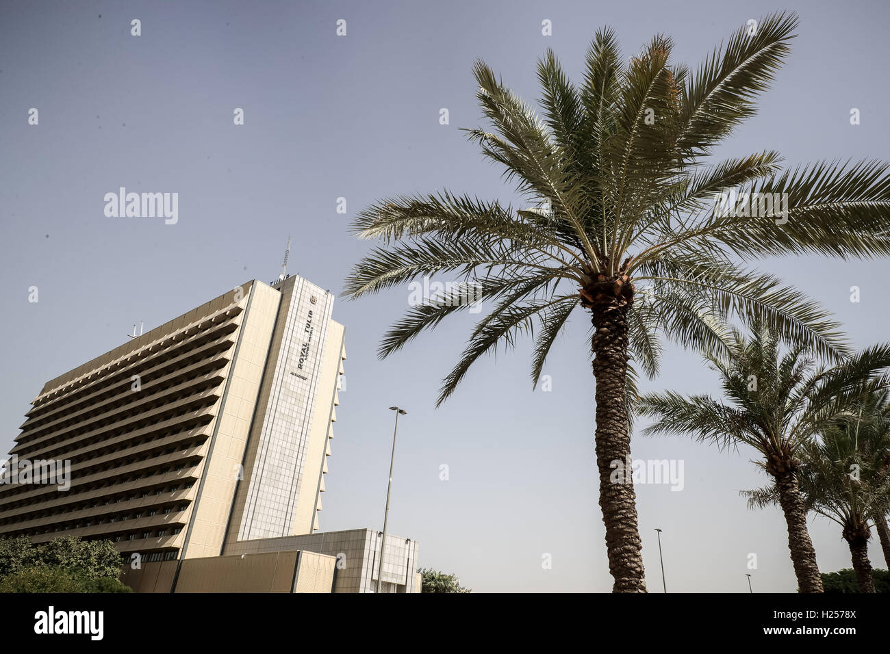 Baghdad, Iraq. 22nd Sep, 2016. The Royal Tulip hotel in the Green Zone ...