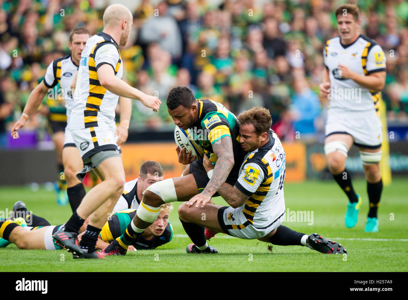 Franklins Gardens, Northampton, UK. 24th Sep, 2016. Aviva Premiership ...