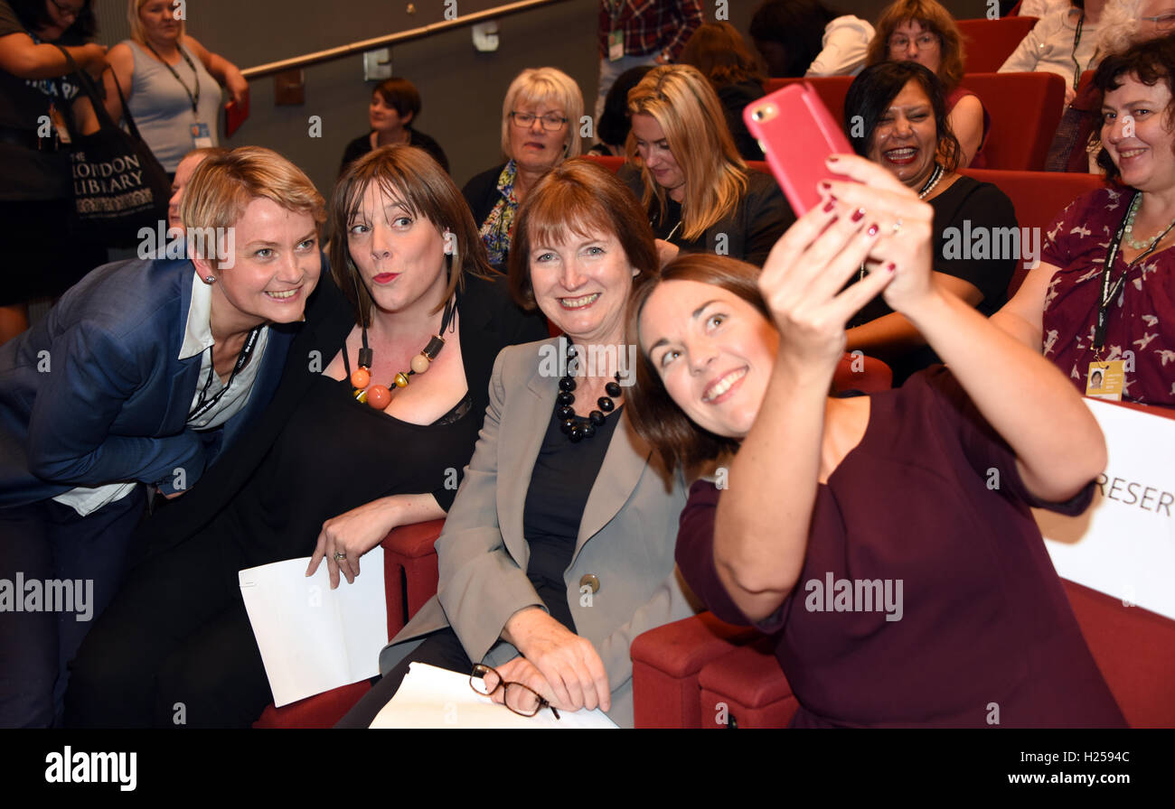 Liverpool, UK. 24th Sep, 2016. left to right Yvette Cooper, MP ...