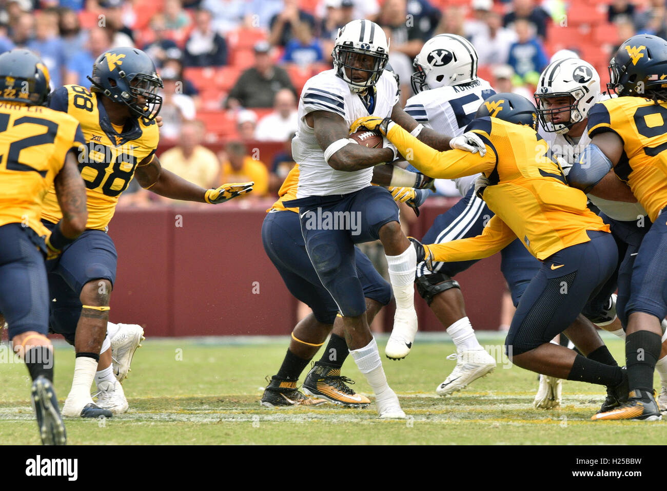 Landover, Maryland, USA. 24th Sep, 2016. Brigham Young Cougars running ...