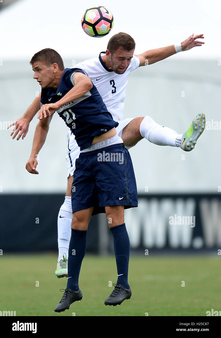 Washington, DC, USA. 24th Sep, 2016. 20160924 - Xavier midfielder MAJED ...