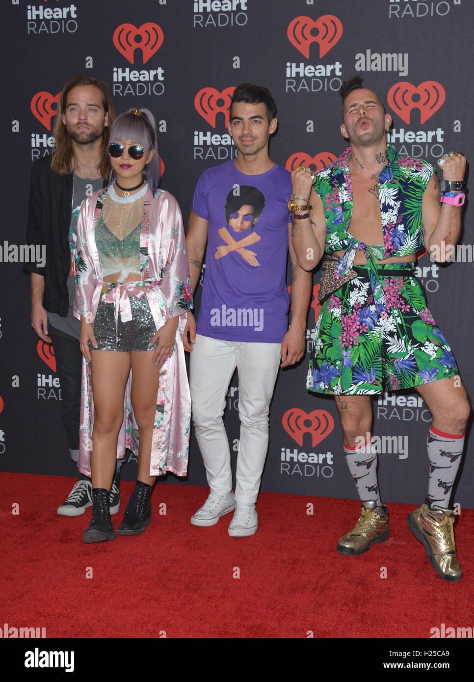 Las Vegas, Nevada, USA. 24th Sep, 2016. Pop music group DNCE attends ...
