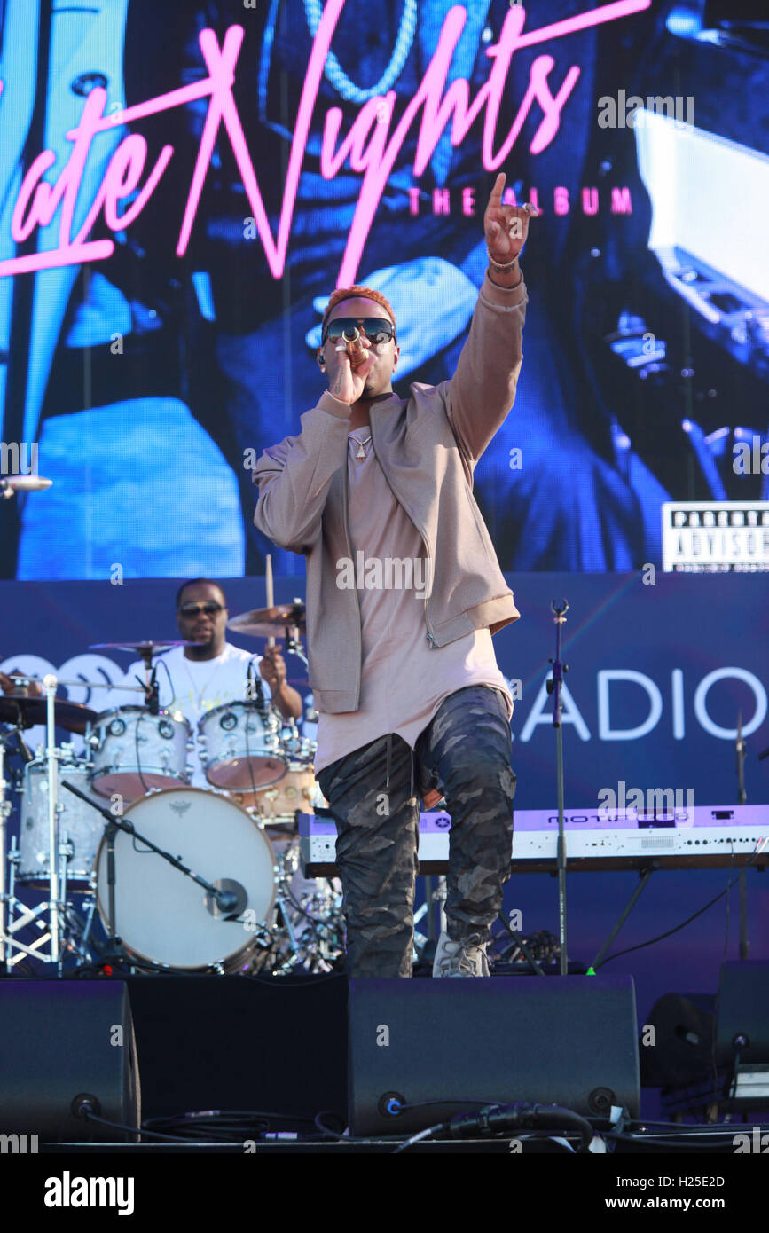 Las Vegas, Nevada, USA. 25th Sep, 2016. Rapper Jeremih performs during ...