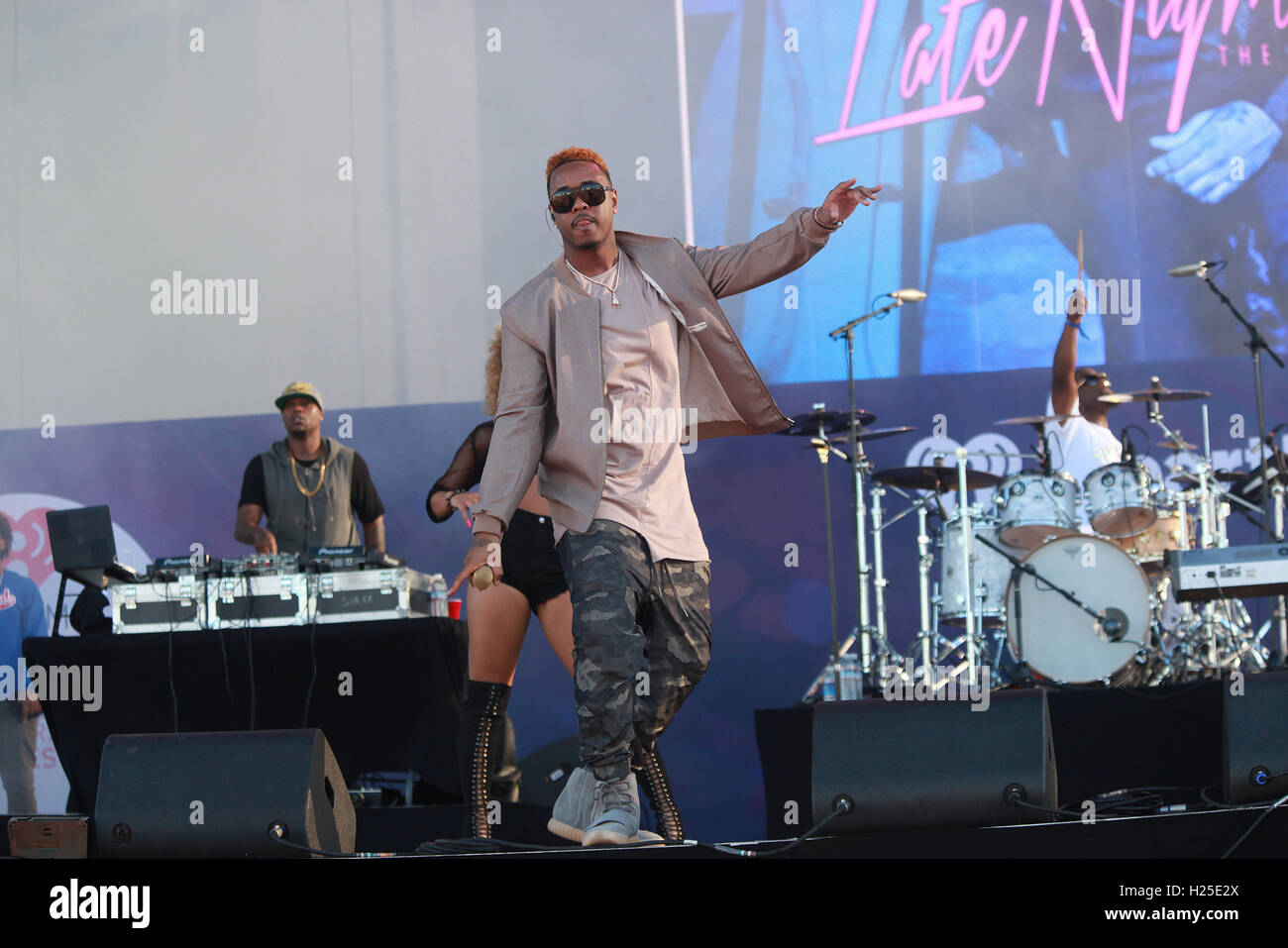 Las Vegas, Nevada, USA. 25th Sep, 2016. Rapper Jeremih performs during ...