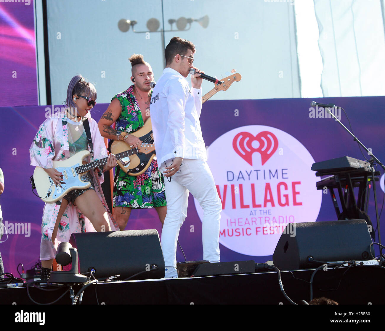 Las Vegas, Nevada, USA. 25th Sep, 2016. Pop/rock group DNCE performs ...