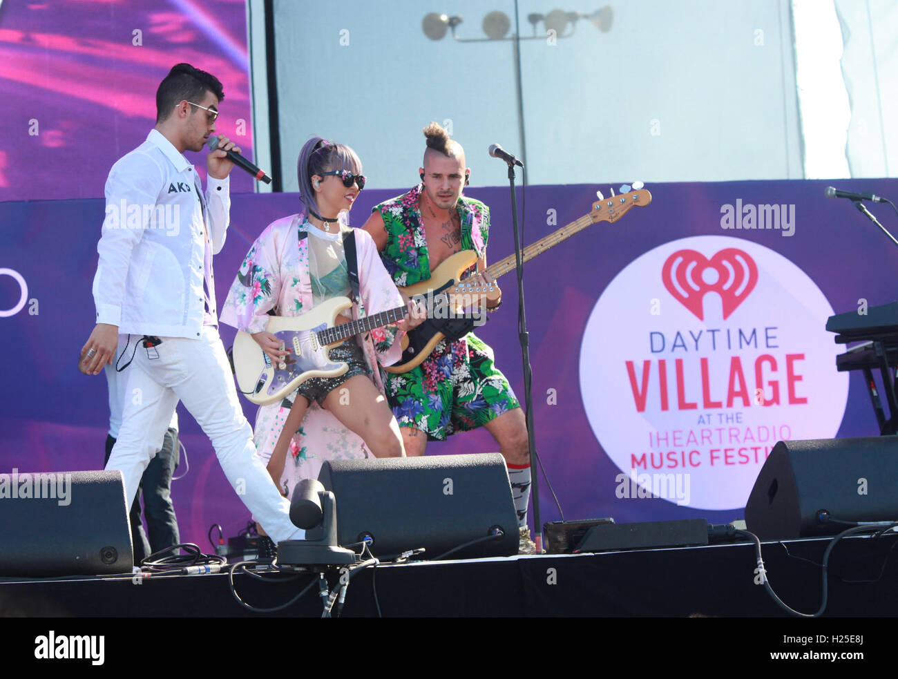 Las Vegas, Nevada, USA. 25th Sep, 2016. Pop/rock group DNCE performs ...