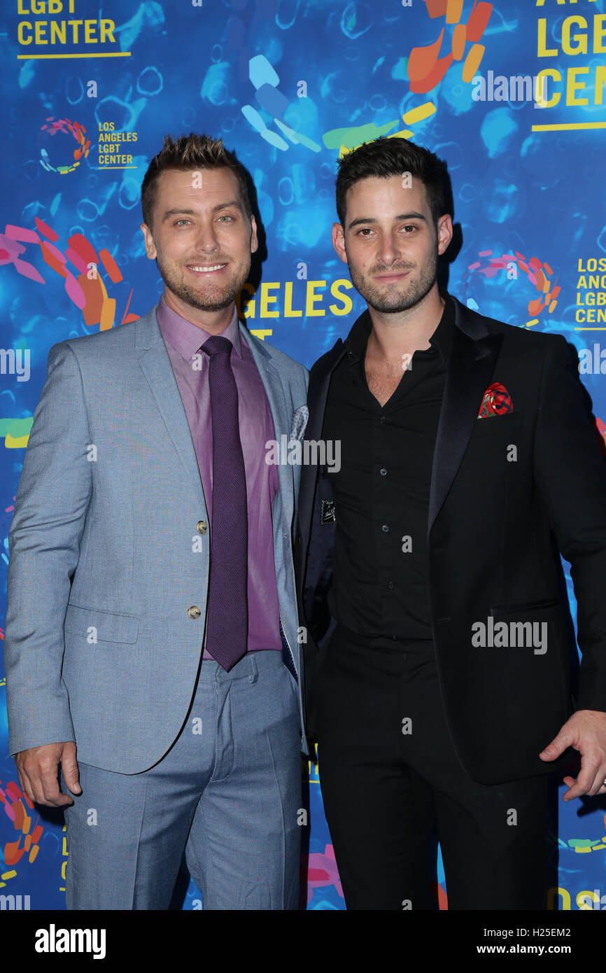 WEST HOLLYWOOD, CA - SEPTEMBER 24: Lance Bass, Michael Turchin attends ...