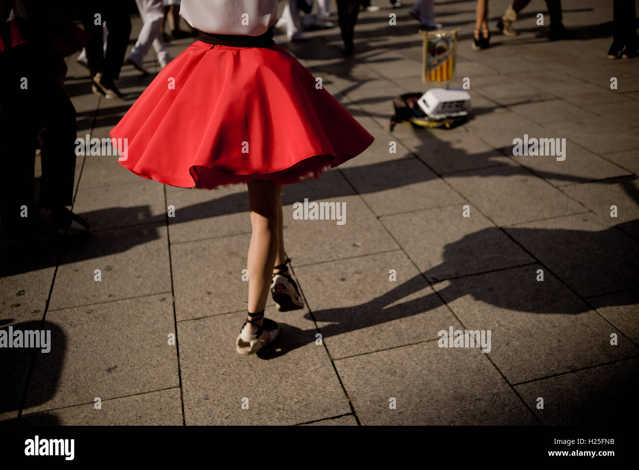Barcelona, Catalonia, Spain. 25th Sep, 2016. In Barcelona a dancer ...