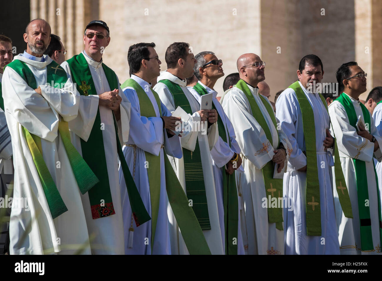 Vatican City, Vatican. 25th September, 2016. Priests attend an ...
