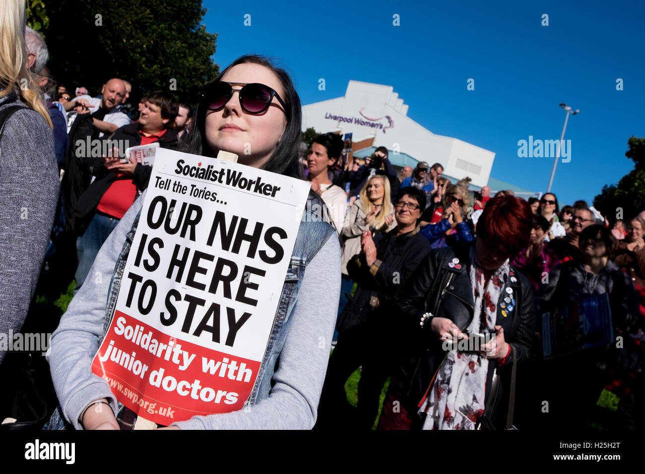 Liverpool, UK. 25th September, 2016. Around 1000 demonstrators took ...