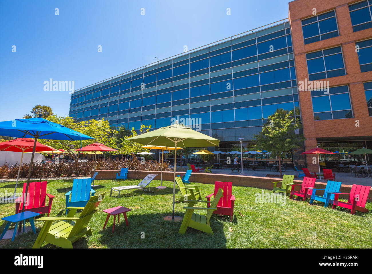 Google headquarters relaxing area Stock Photo - Alamy