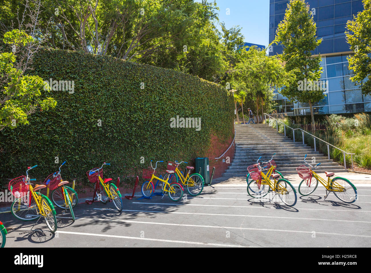 Google colorful bikes Stock Photo - Alamy