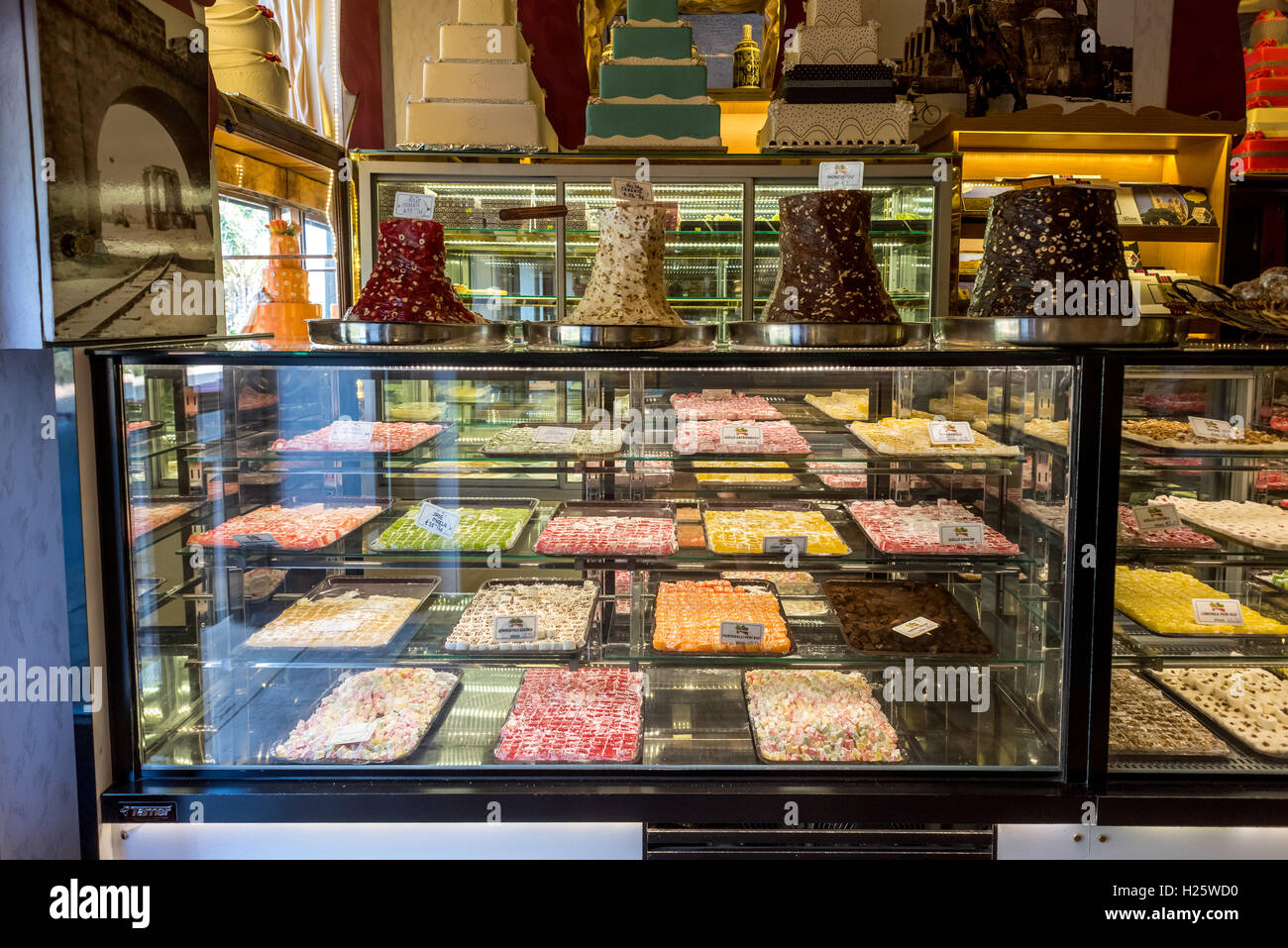 A cake shop and cafe in Famagusta Varosha Stock Photo - Alamy