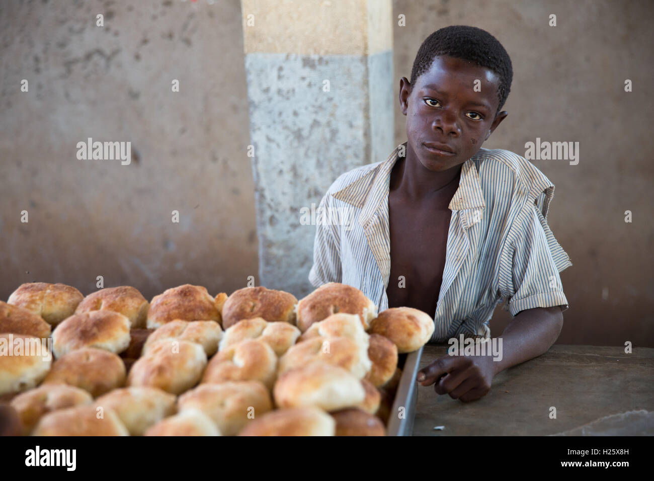 Ribaue market, Ribaue, Nampula Province, Mozambique, August 2015: Stall ...