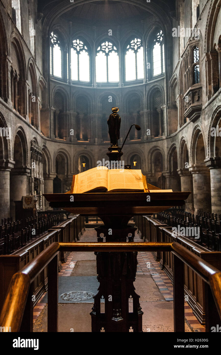 Pulpit in St Bartholomew the Great church, West Smithfield, London ...