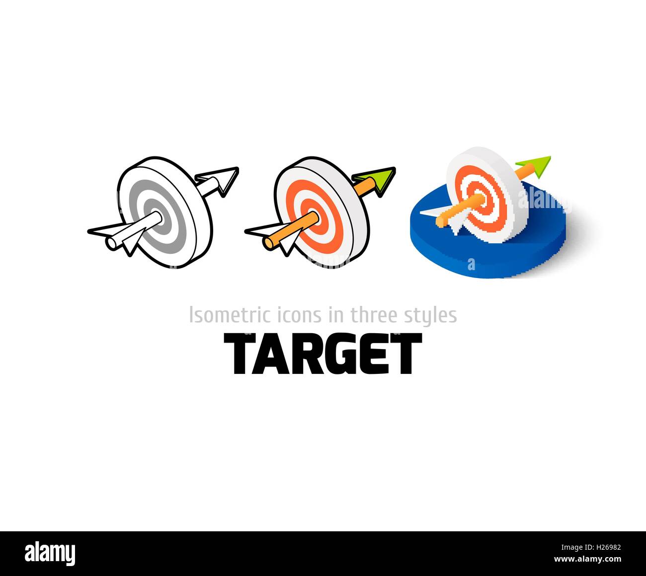 Target icon aim symbol Stock Vector Images - Alamy
