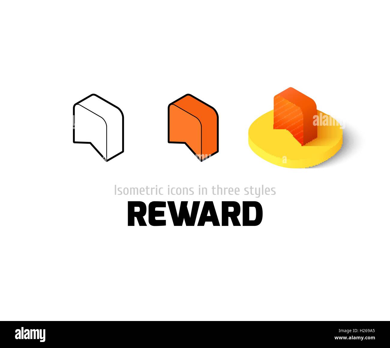 Reward icon in different style Stock Vector Image & Art - Alamy