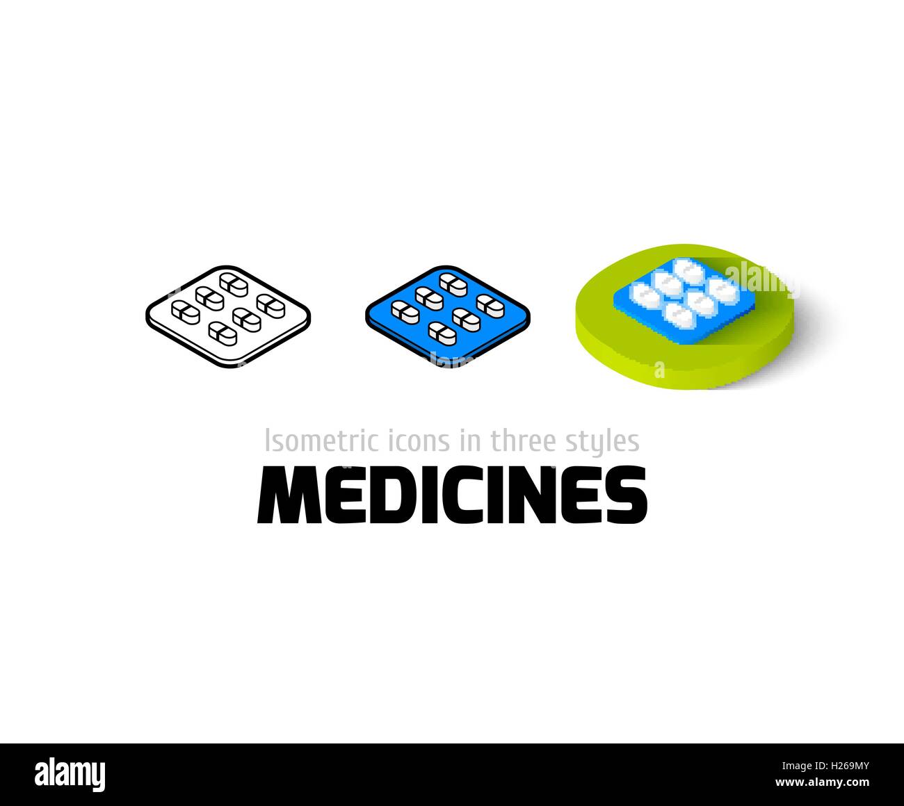 Medicines icon in different style Stock Vector Image & Art - Alamy