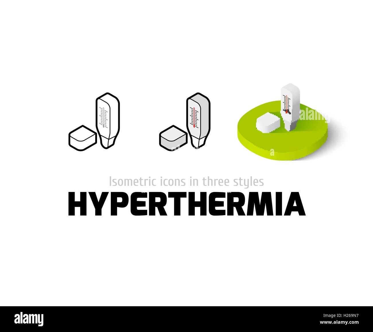 Hyperthermia icon in different style Stock Vector Image & Art - Alamy