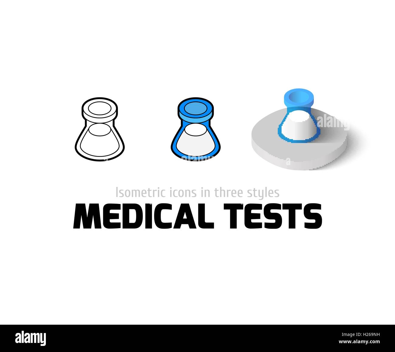 Medical tests icon in different style Stock Vector Image & Art - Alamy