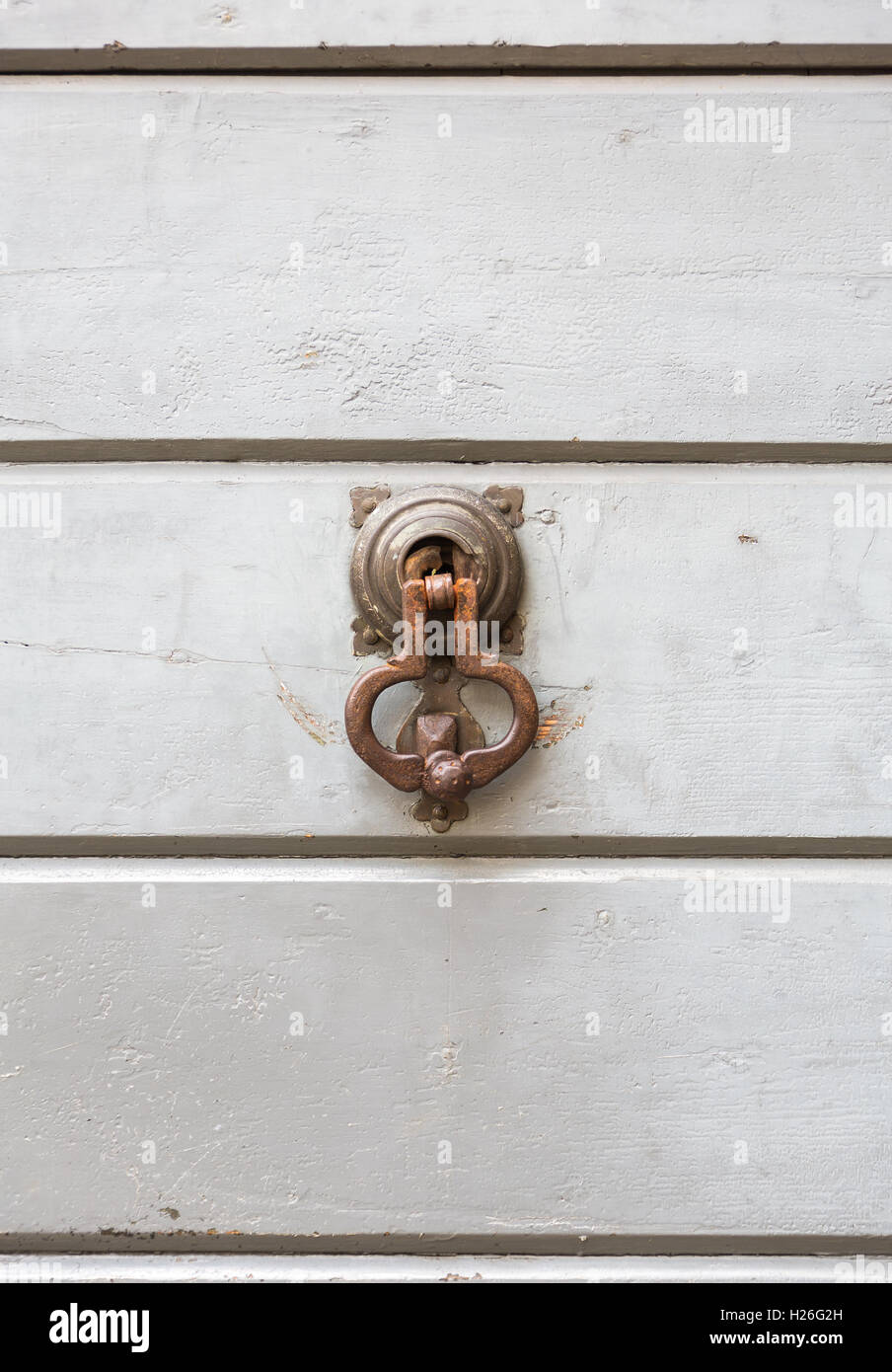 architectural element iron ancient door handle closeup Stock Photo - Alamy