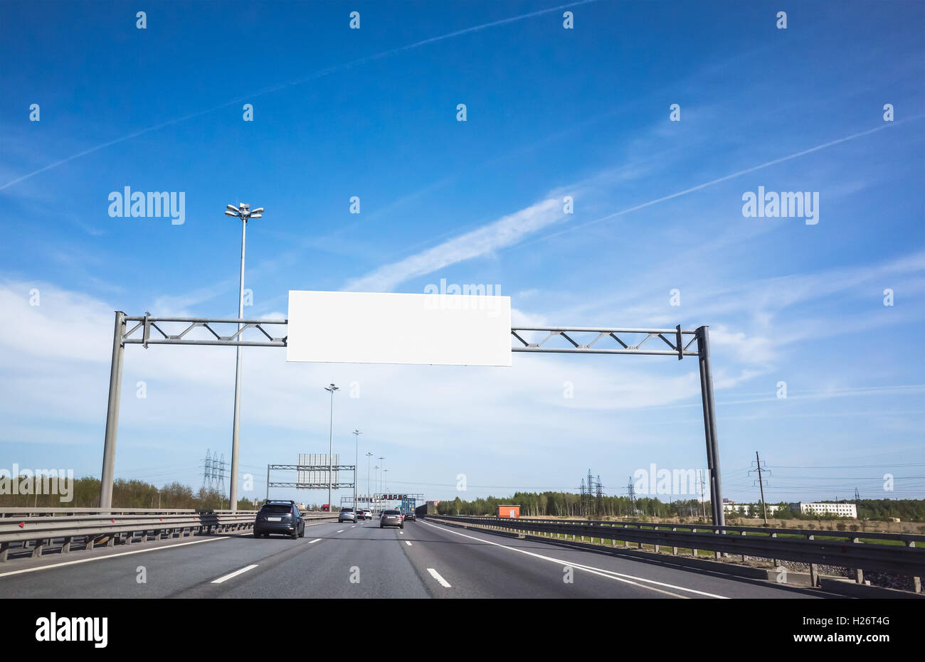 Road Signs Over Overpass High Resolution Stock Photography and Images ...