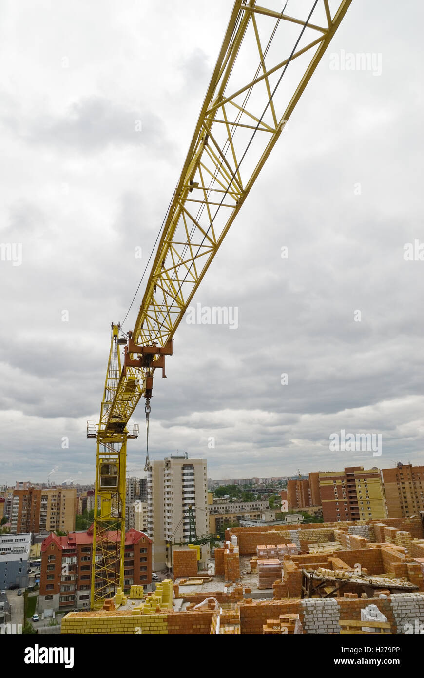 View from 15 floor of building under construction Stock Photo - Alamy