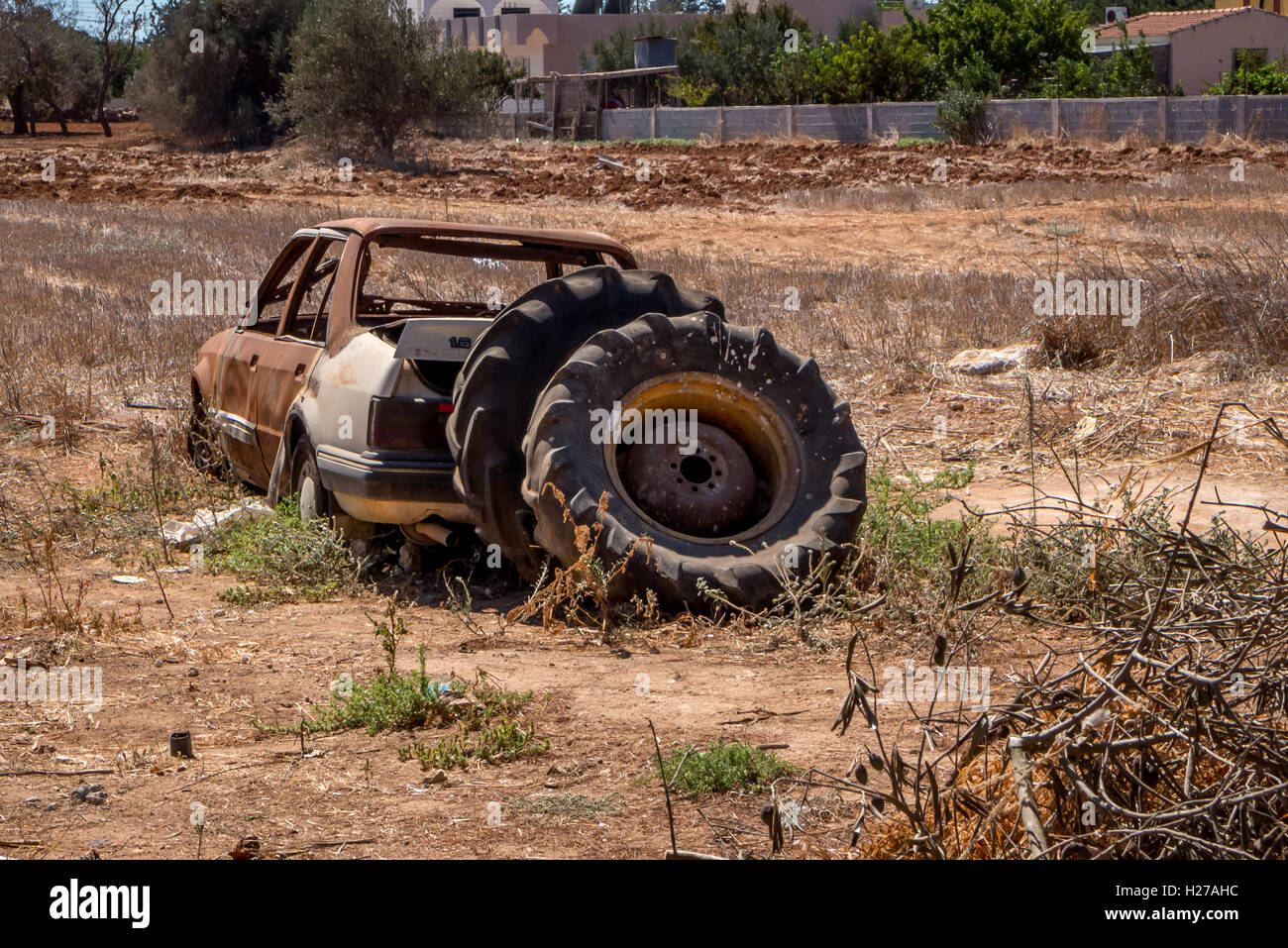 An abandoned car in nature hi-res stock photography and images - Alamy