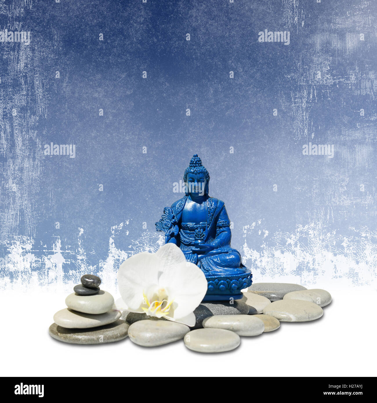 Feng-Shui background-Blue Medicine Buddha Bhaisajyaguru,zen stone,white ...