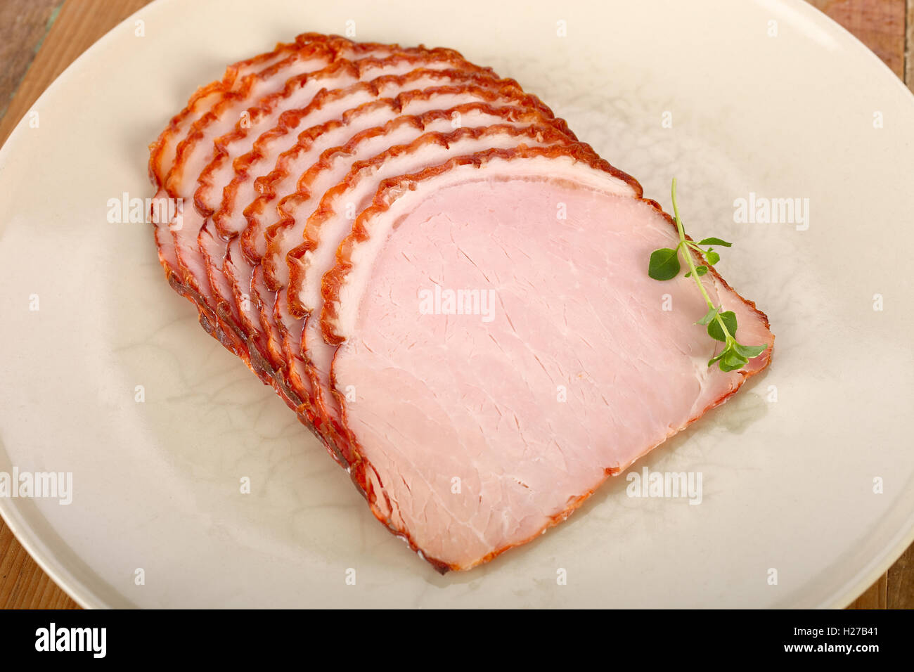 Sliced pork lunch meat hi-res stock photography and images - Alamy