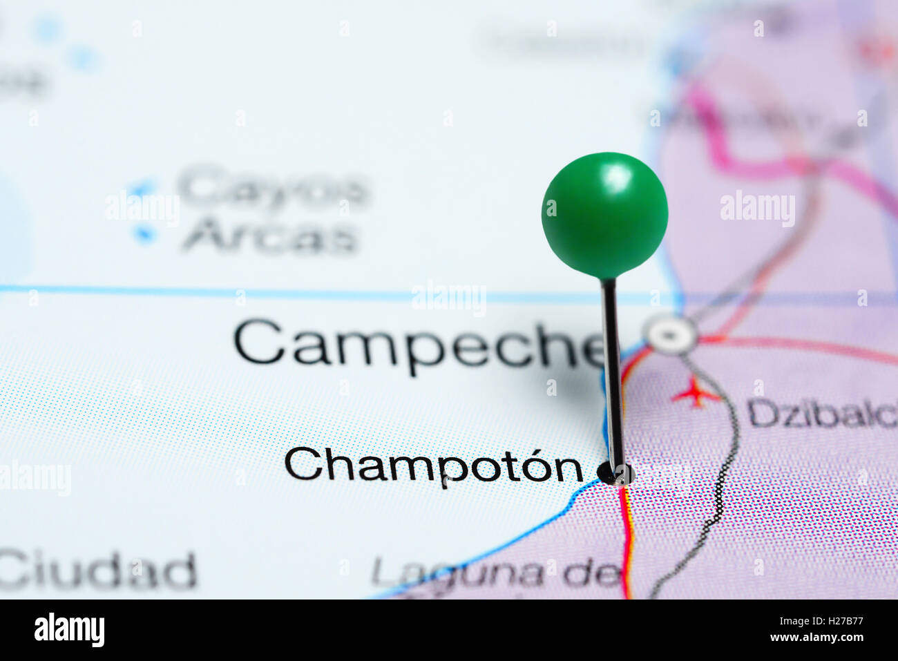 Champoton mexico map hi-res stock photography and images - Alamy