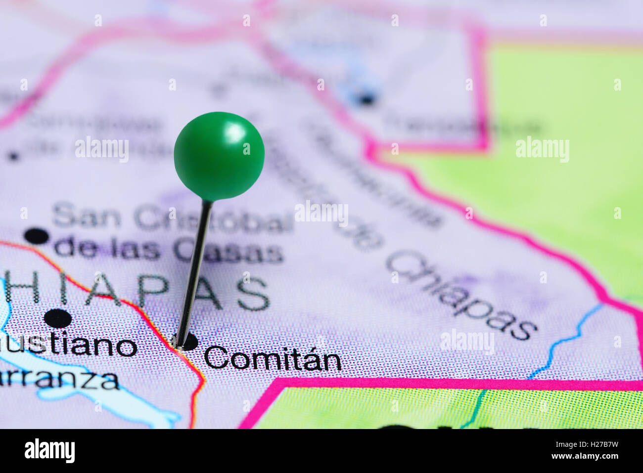 Chiapas map hi-res stock photography and images - Alamy