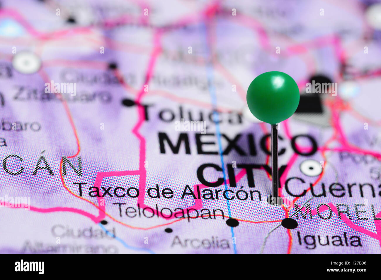 Taxco map hi-res stock photography and images - Alamy