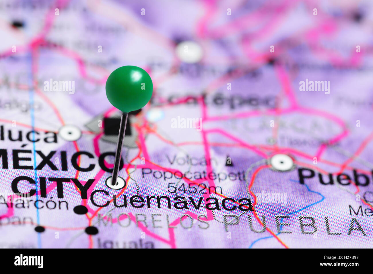 Map of cuernavaca mexico hi-res stock photography and images - Alamy