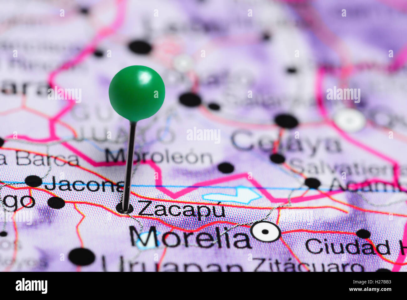 Michoacan map hi-res stock photography and images - Alamy